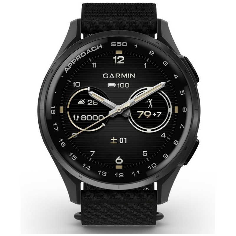 GARMIN Approach S50(アプローチ S50)ゴルフGPSウォッチ (ガーミン) Black 010-03010-20 の通販 ...