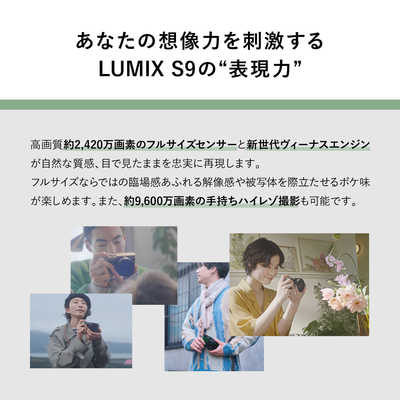 パナソニック Panasonic ミラーレス一眼カメラ LUMIX S9 標準 パナソニック Panasonic ミラーレス一眼カメラ LUMIX S9 標準