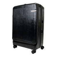 ACE　DESINED BY ACE IN JAPAN フロントオープンラゲージ 87-97L 拡張型サイズ ［TSAロック搭載］ ヘアラインブラック　ACE-548302 ACE DESINED BY ACE IN JAPAN フロントオープンラゲージ 87-97L 拡張型