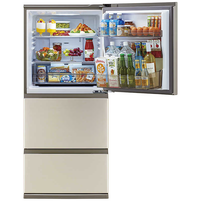 アクア AQUA 冷蔵庫 3ドア 262L 右開き 幅60cm ブライトシャンパン AQR-26R-N の通販 - カテゴリ：冷蔵庫・キッチン家電 - アクア AQUA - AQUA 家電通販 ...