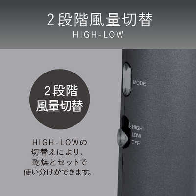コイズミ KOIZUMI ハイスピードマイナスイオンドライヤー グレー KHD