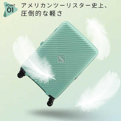 アメリカンツーリスター　軽量スーツケース 止水ファスナー Lサイズ 無料預け入れ ダイアジップ (DIAZIP) ［TSAロック搭載］ クリーム　UI5＊35003 アメリカンツーリスター 軽量スーツケース 止水ファスナー Mサイズ