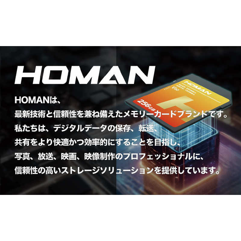 HOMAN UHS-II SD Card V60 128GB HM128GBSDV60 の通販 - カテゴリ：カメラ・ビデオカメラ ...